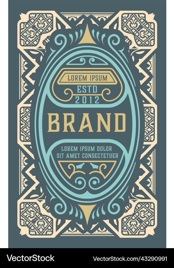 Western card with vintage style Royalty Free Vector Image