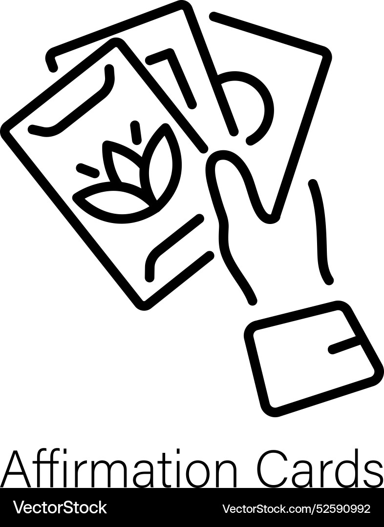 Affirmation cards Royalty Free Vector Image - VectorStock