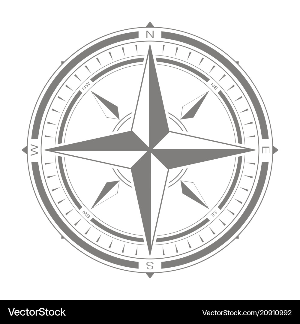 Compass rose Royalty Free Vector Image - VectorStock