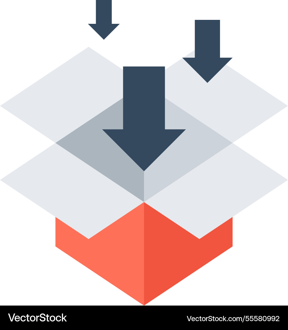 Download data flat web icon concept Royalty Free Vector