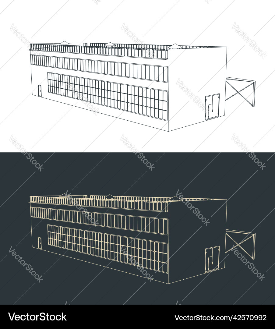 Factory building Royalty Free Vector Image - VectorStock