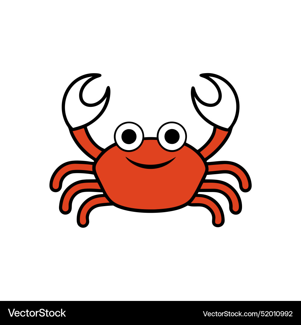 Fiddler crab looks icon Royalty Free Vector Image