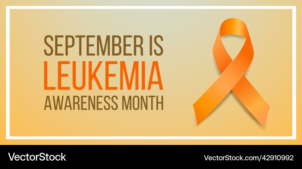Leukemia awareness month concept banner Royalty Free Vector