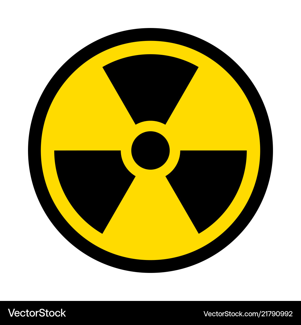Radioactive symbol Royalty Free Vector Image - VectorStock