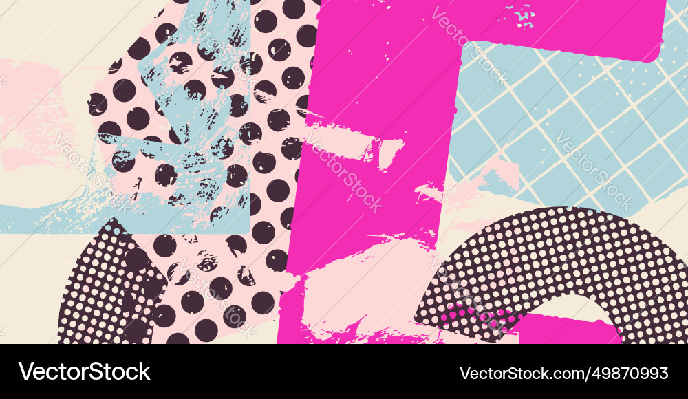 Contemporary abstract print header background Vector Image