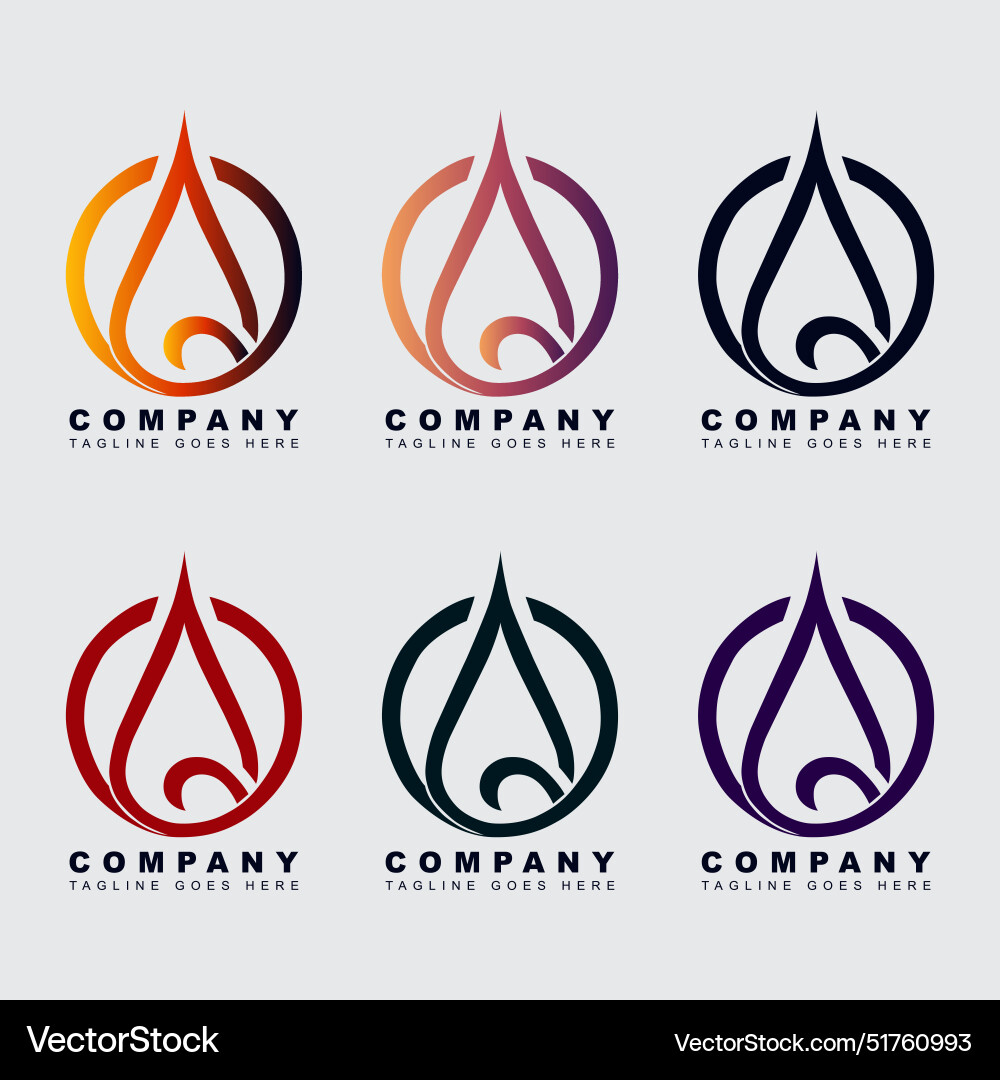 Creative letter a logo design template Royalty Free Vector