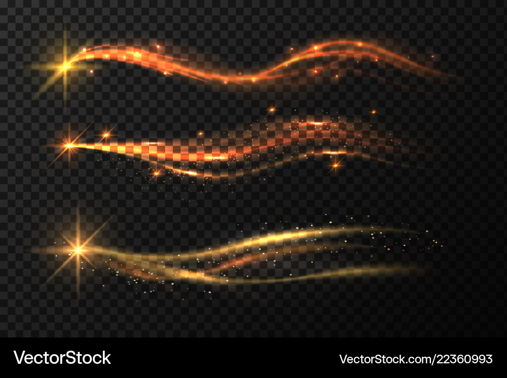 Golden Starburst Magic Royalty Free Vector Image