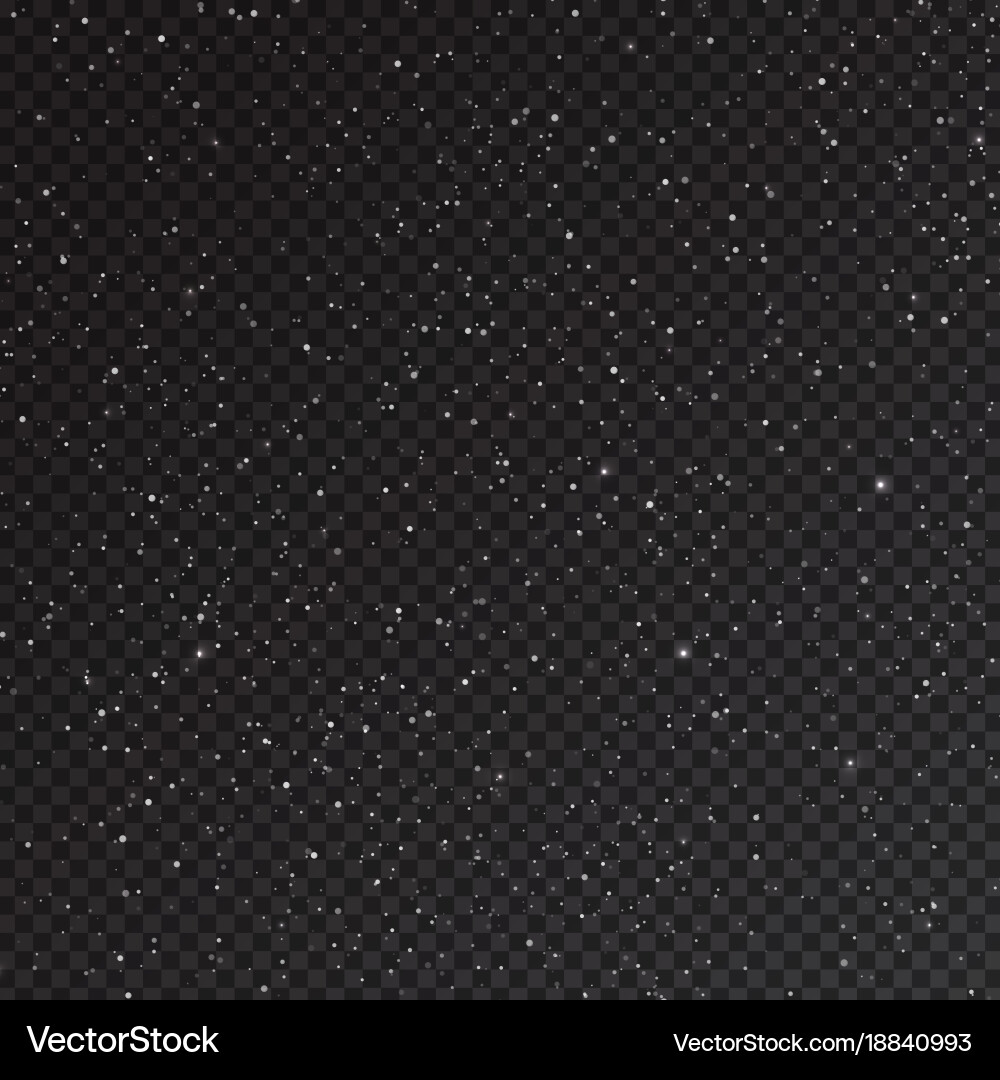 Realistic falling snow overlay effect Royalty Free Vector