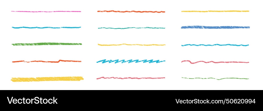 Crayon line color pencil brush scribble stroke pen