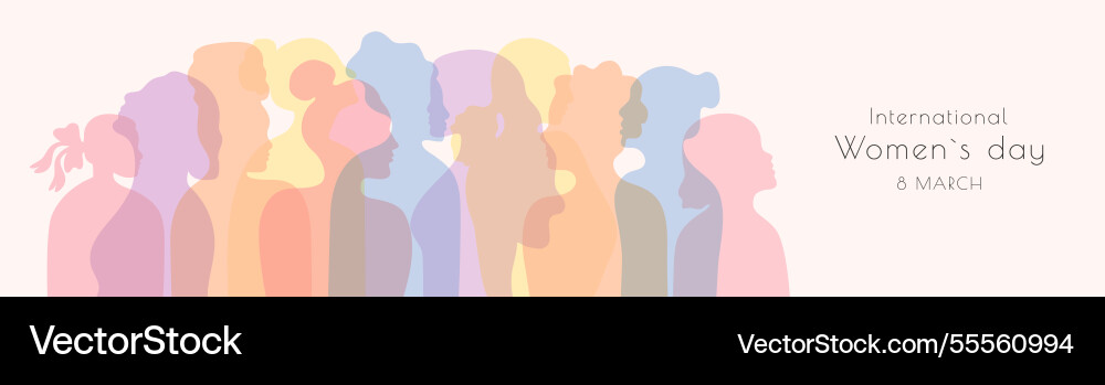 International womens day banner template Vector Image