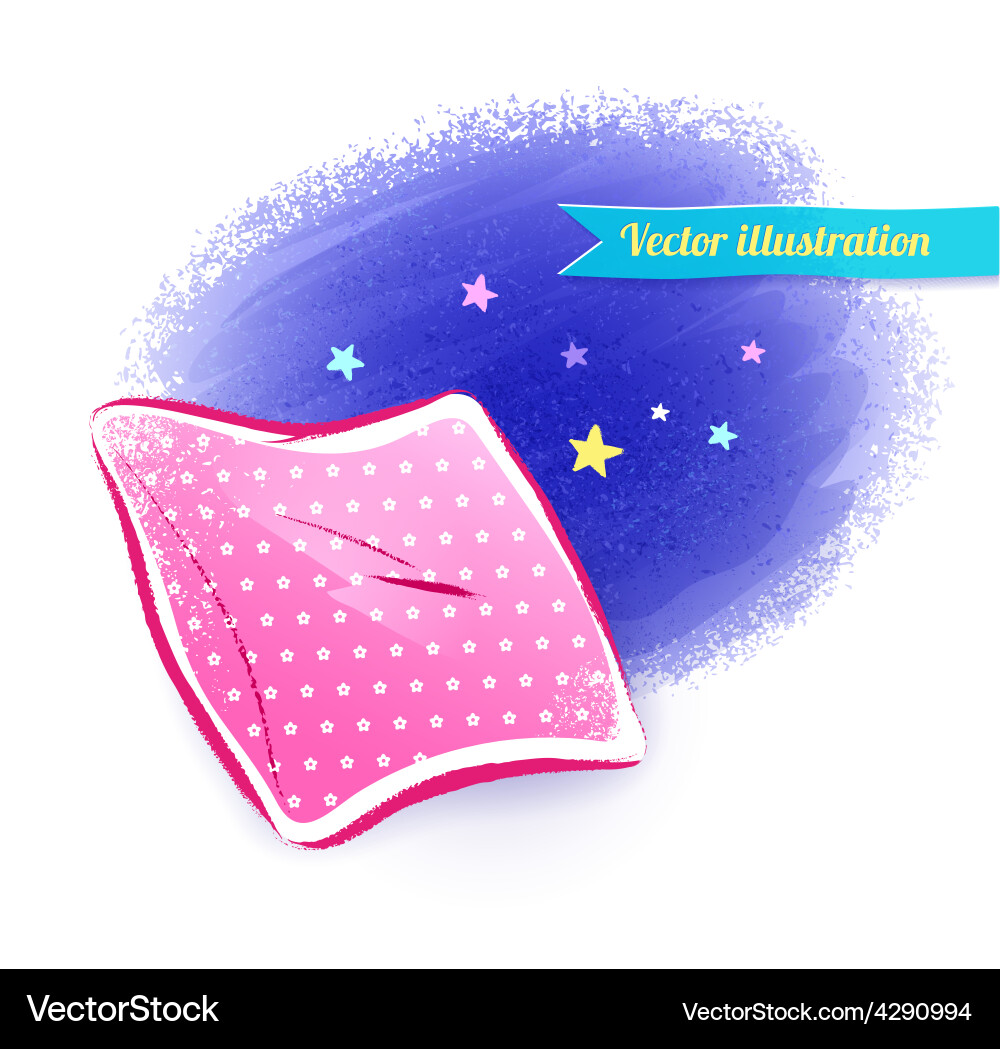 Pillow Royalty Free Vector Image - VectorStock