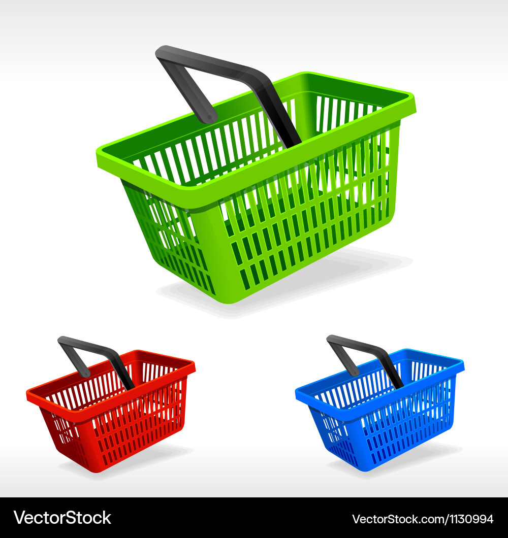 Shopping basket Royalty Free Vector Image - VectorStock