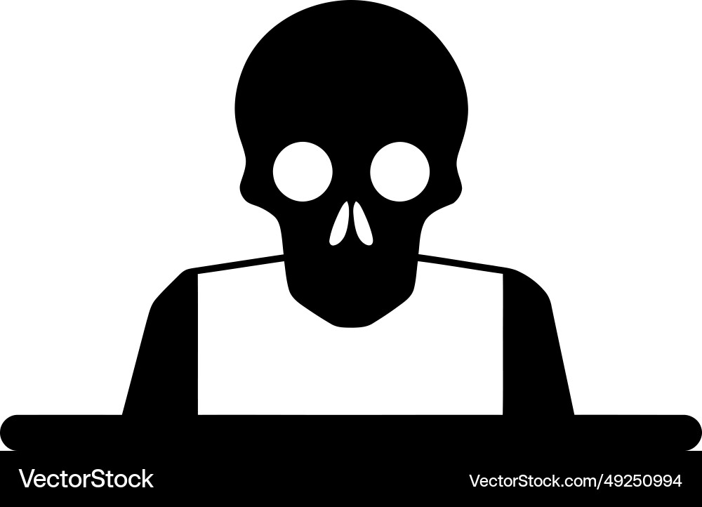 Sudden death icon Royalty Free Vector Image - VectorStock