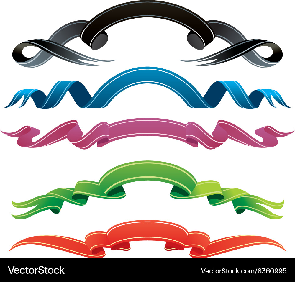 Band-Set Lizenzfreies Vektorbild - VectorStock