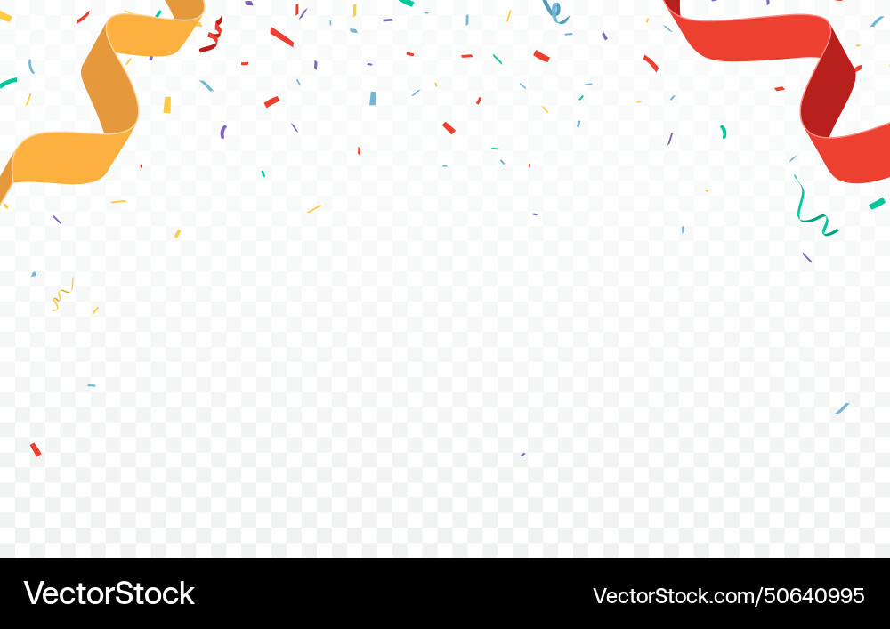 Colorful confetti celebrations design isolated Vector Image