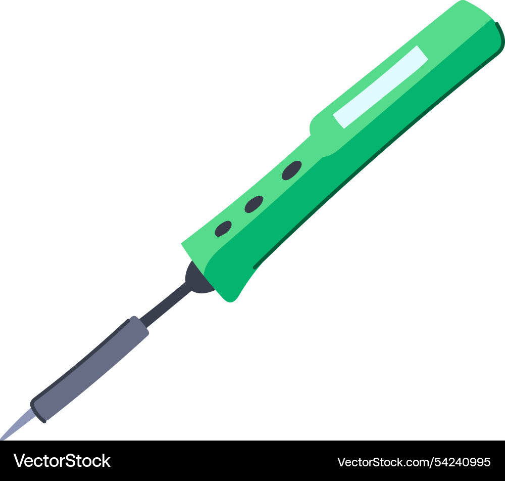 Desolder soldering iron cartoon Royalty Free Vector Image