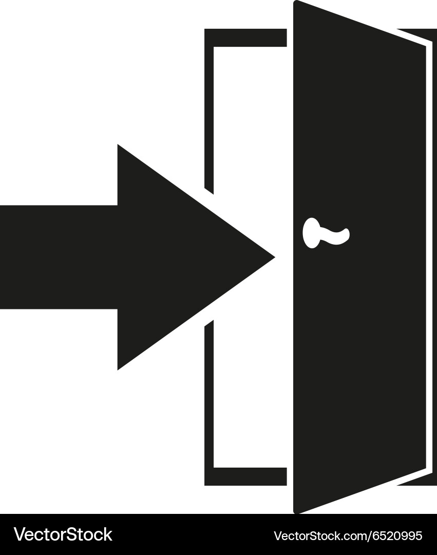 Login icon entry and input authorization Vector Image