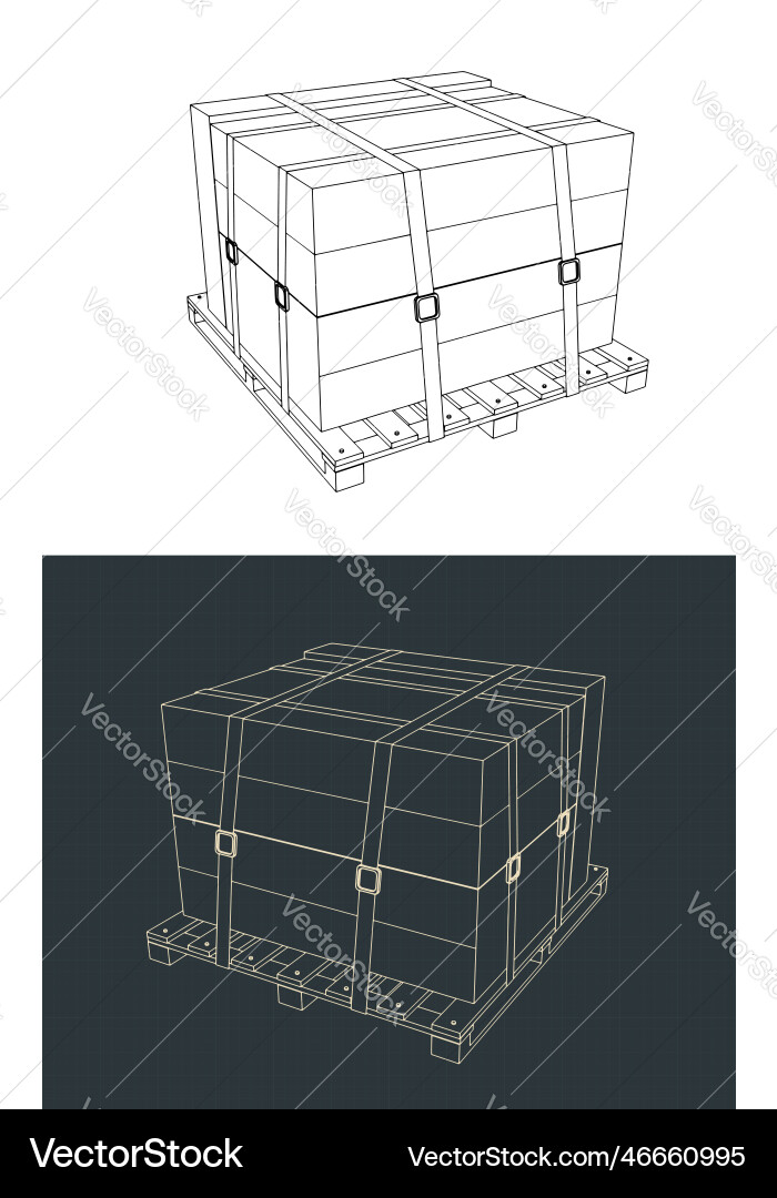 Packaged cargo Royalty Free Vector Image - VectorStock