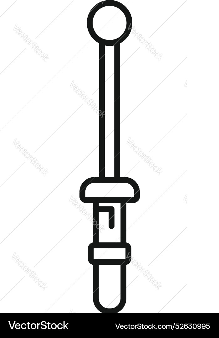 Screwdriver with round handle for repairing Vector Image