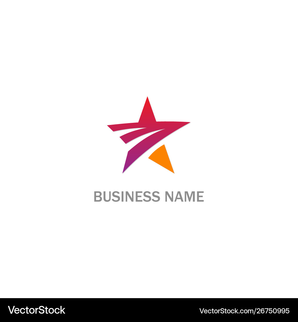 Star shine design logo Royalty Free Vector Image