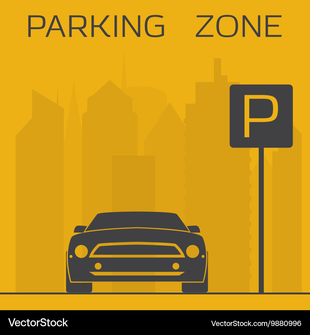 Parking zone Royalty Free Vector Image - VectorStock