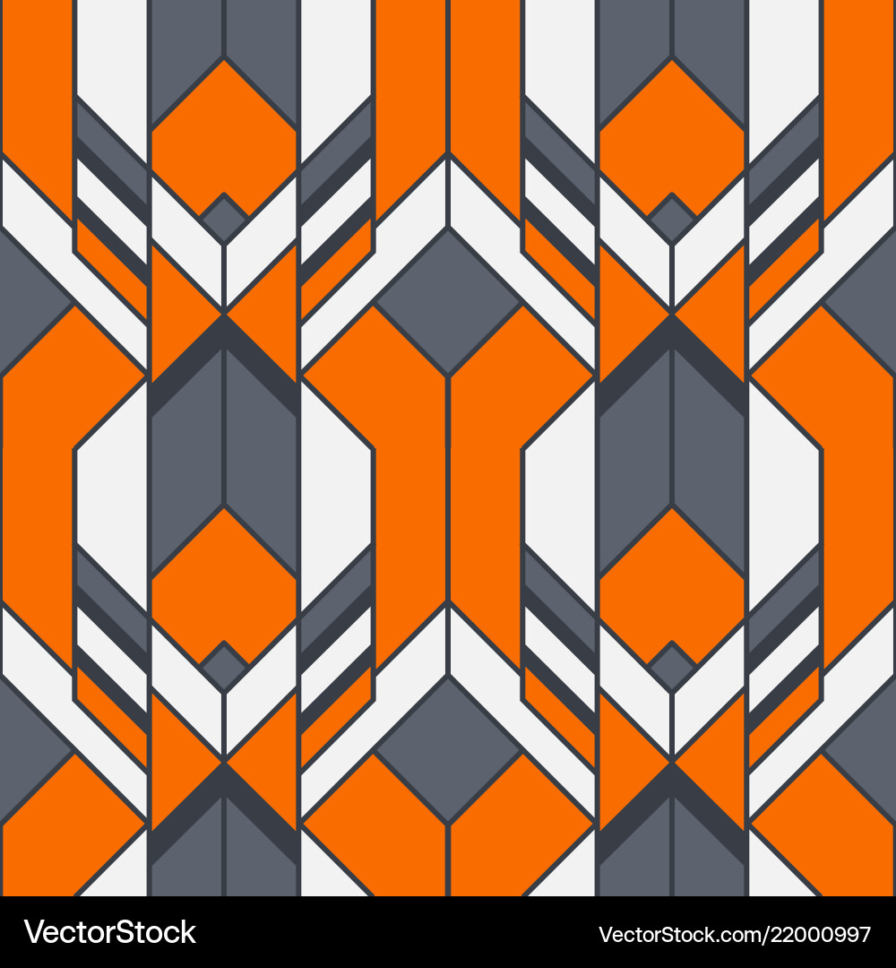 Abstract art deco color seamless pattern Vector Image