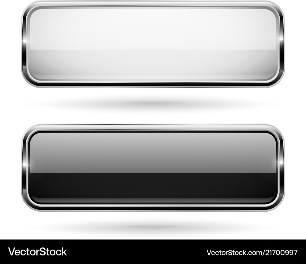 Black Square Glass Button Vector Images (over 7,400)