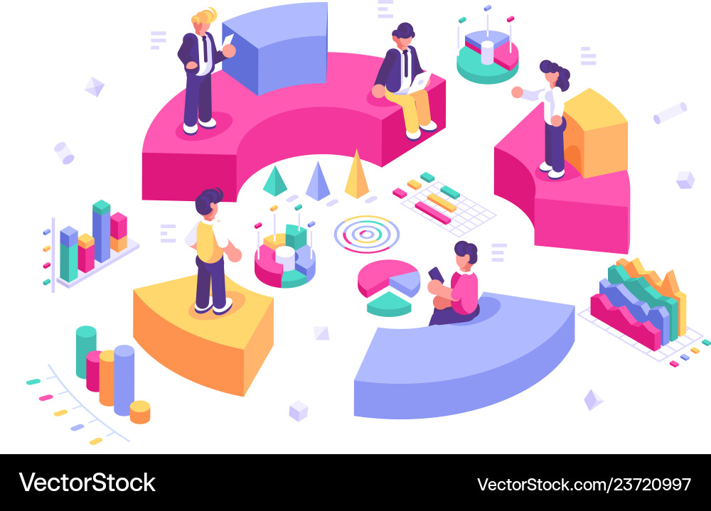 Statistics and business statement Royalty Free Vector Image