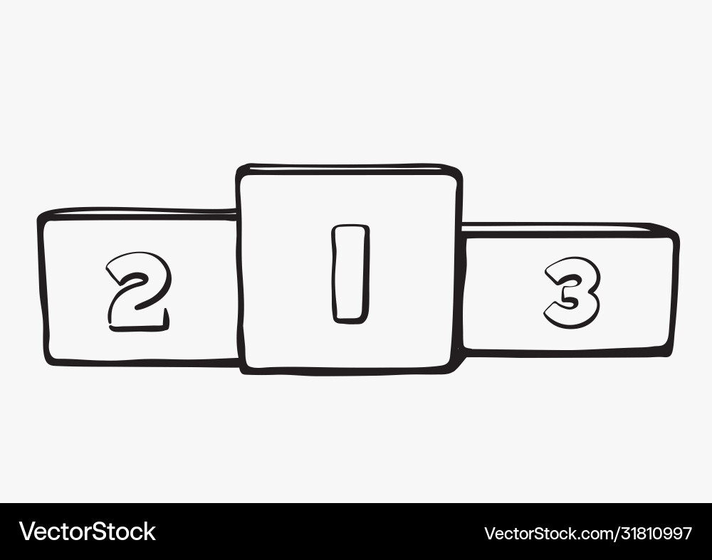First Second Third Place Podium Illustration Of A Podium Where 1st To