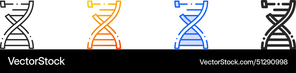 Broken iconthin linear gradient blue stroke Vector Image