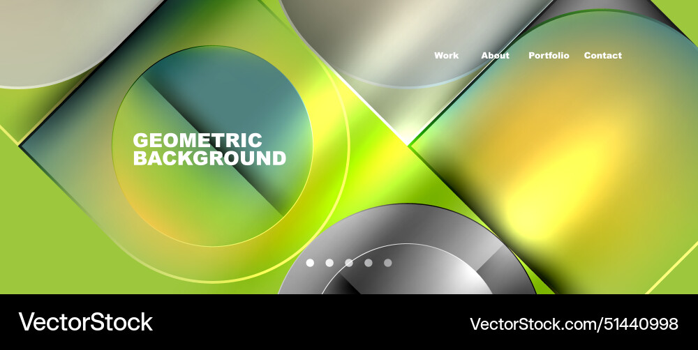 Circles and lines bright colorful geometry Vector Image