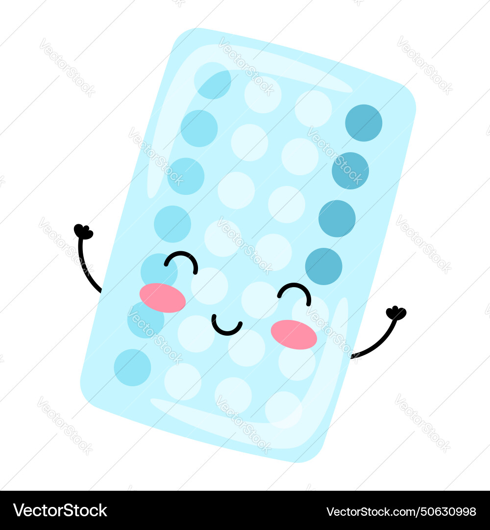 Combined hormonal oral contraceptives method Vector Image