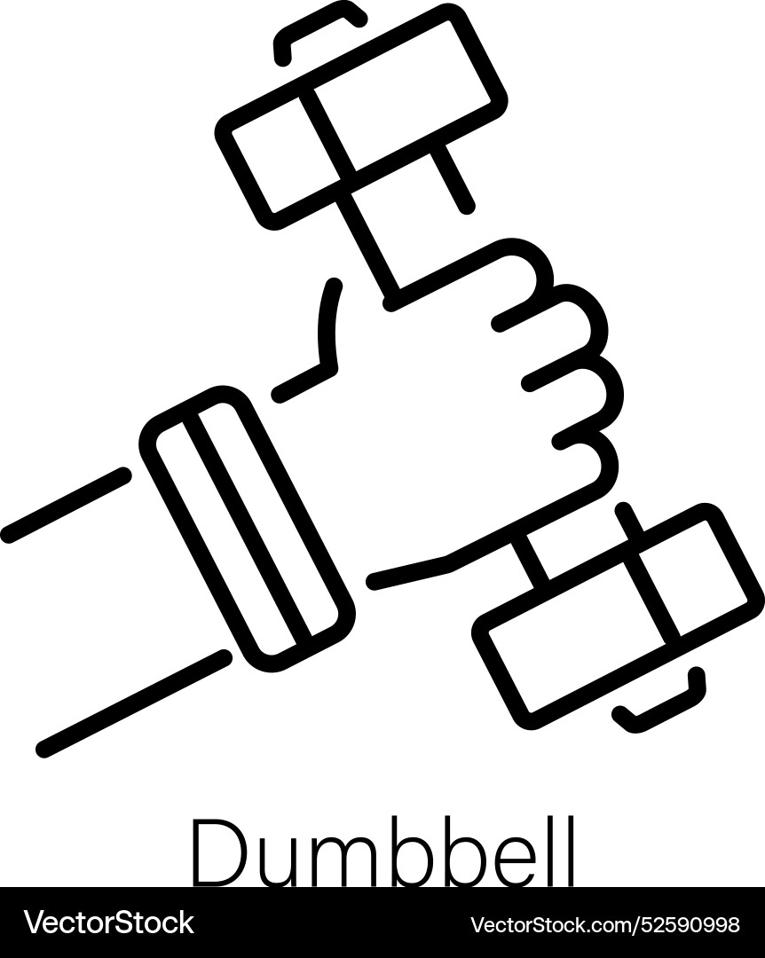 Dumbbell Royalty Free Vector Image - VectorStock