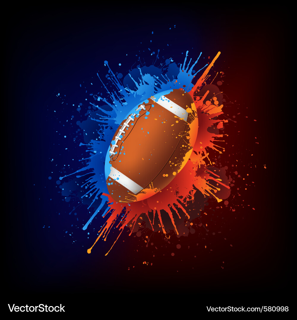 Football ball Royalty Free Vector Image - VectorStock
