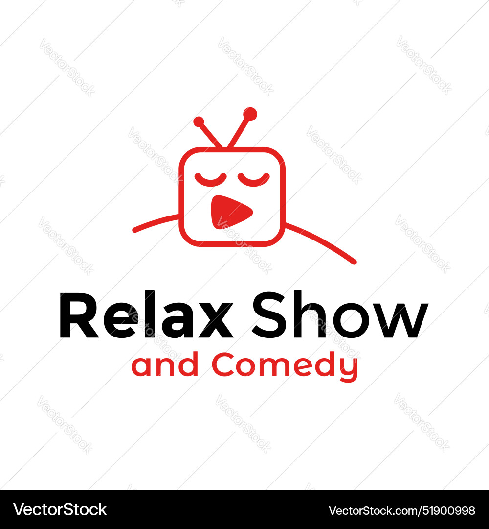 Funny channel icon logo design Royalty Free Vector Image