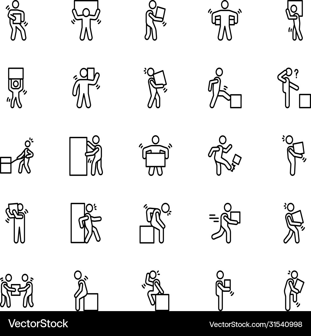 Logistics icons pack Royalty Free Vector Image