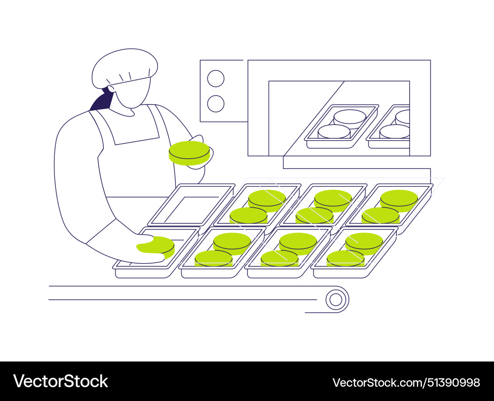 Modified atmosphere packaging abstract concept Vector Image