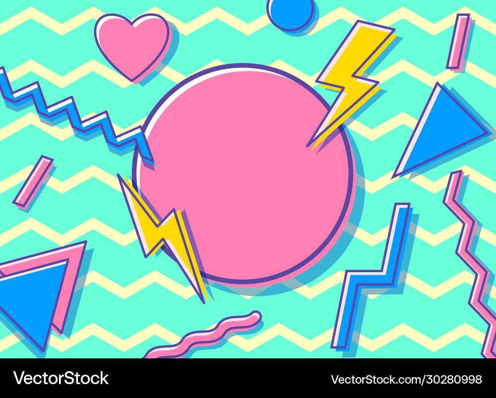 Vintage style 90s Royalty Free Vector Image - VectorStock