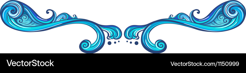 A blue border Royalty Free Vector Image - VectorStock