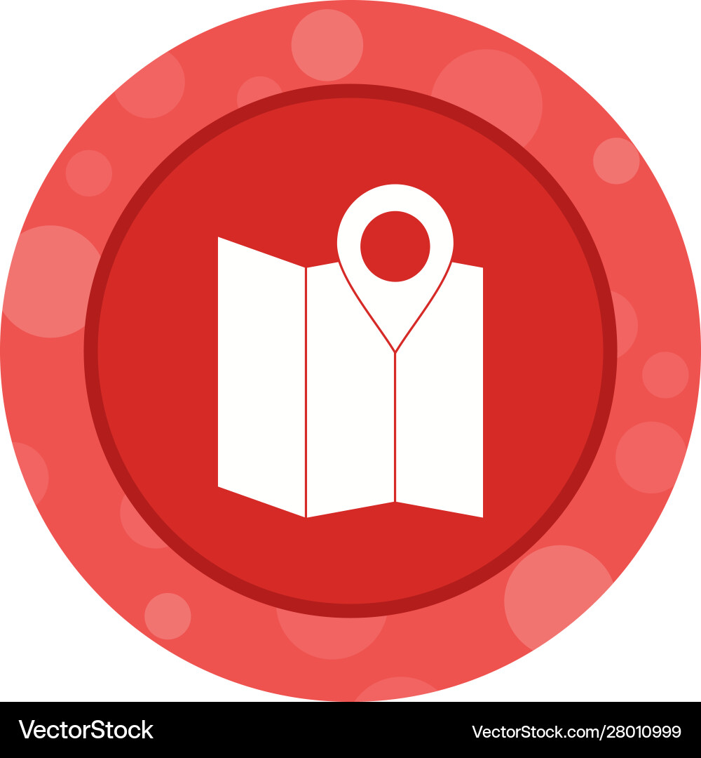 Beautiful mark on maps glyph icon Royalty Free Vector Image