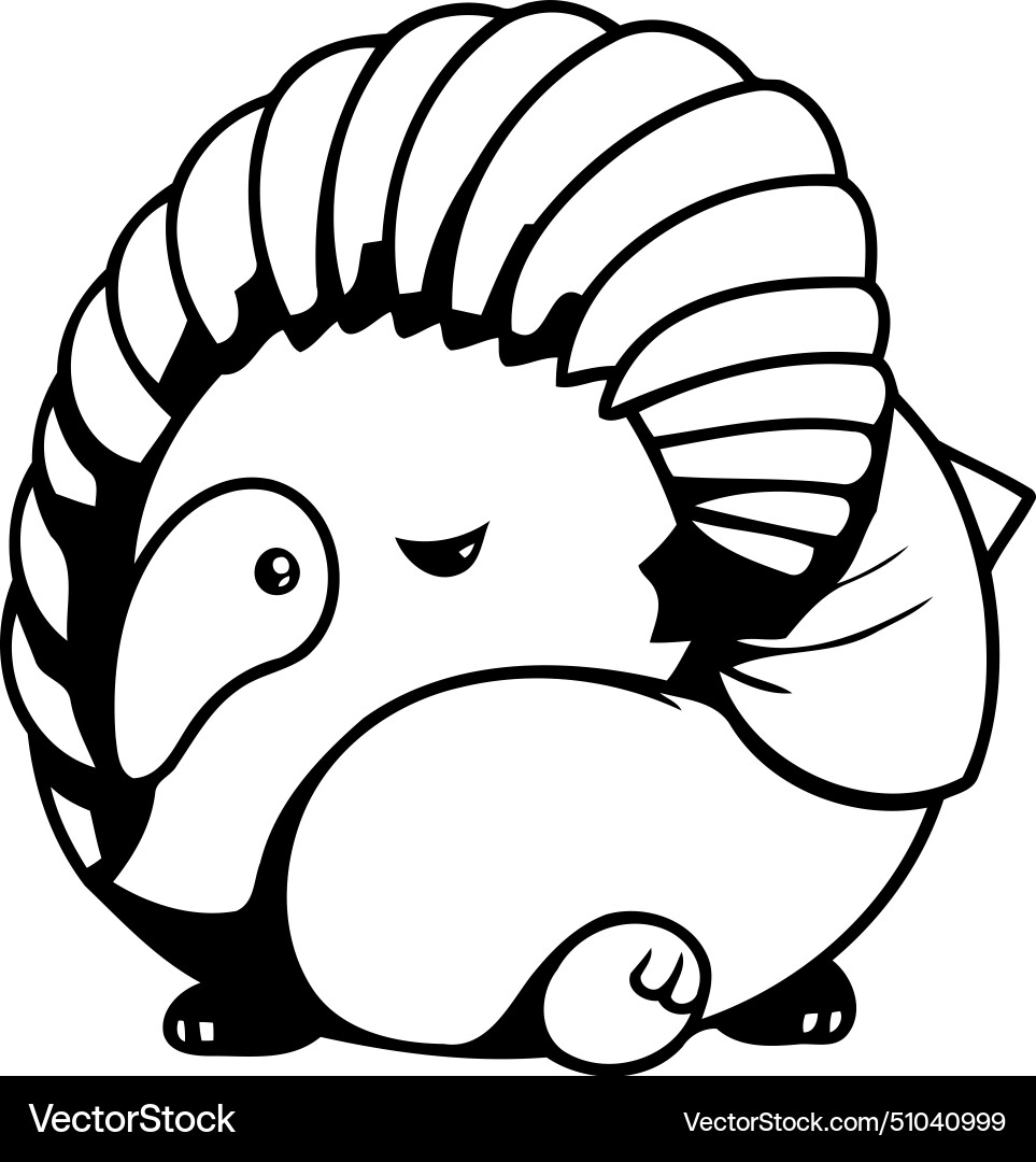 Cute cartoon ram isolated on white background Vector Image