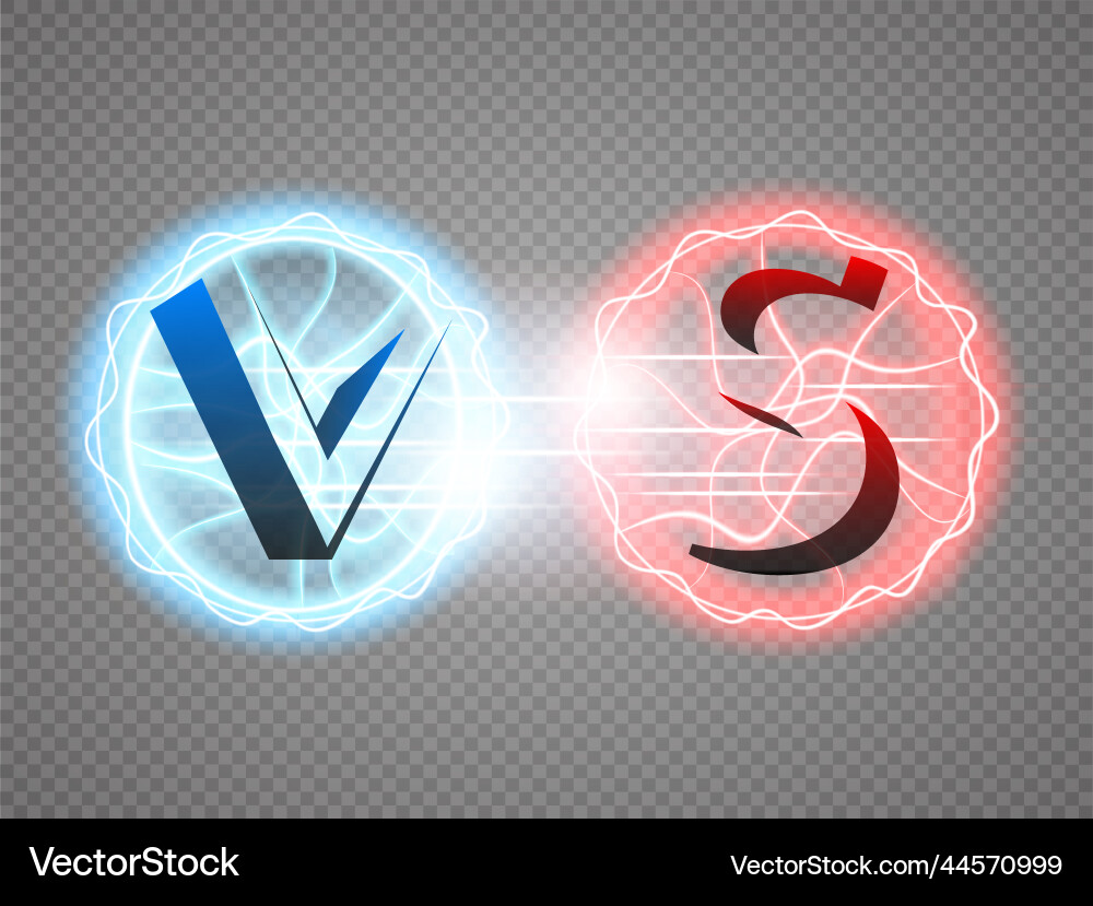 Hot and cold sparkling strength energy lightning Vector Image
