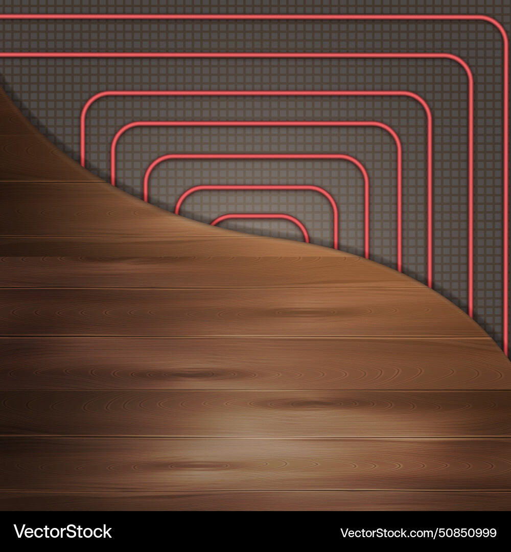 Hot floor heating background Royalty Free Vector Image