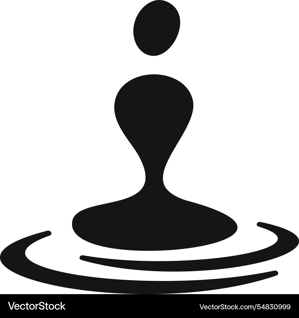 Water drop splash liquid swashing Royalty Free Vector Image