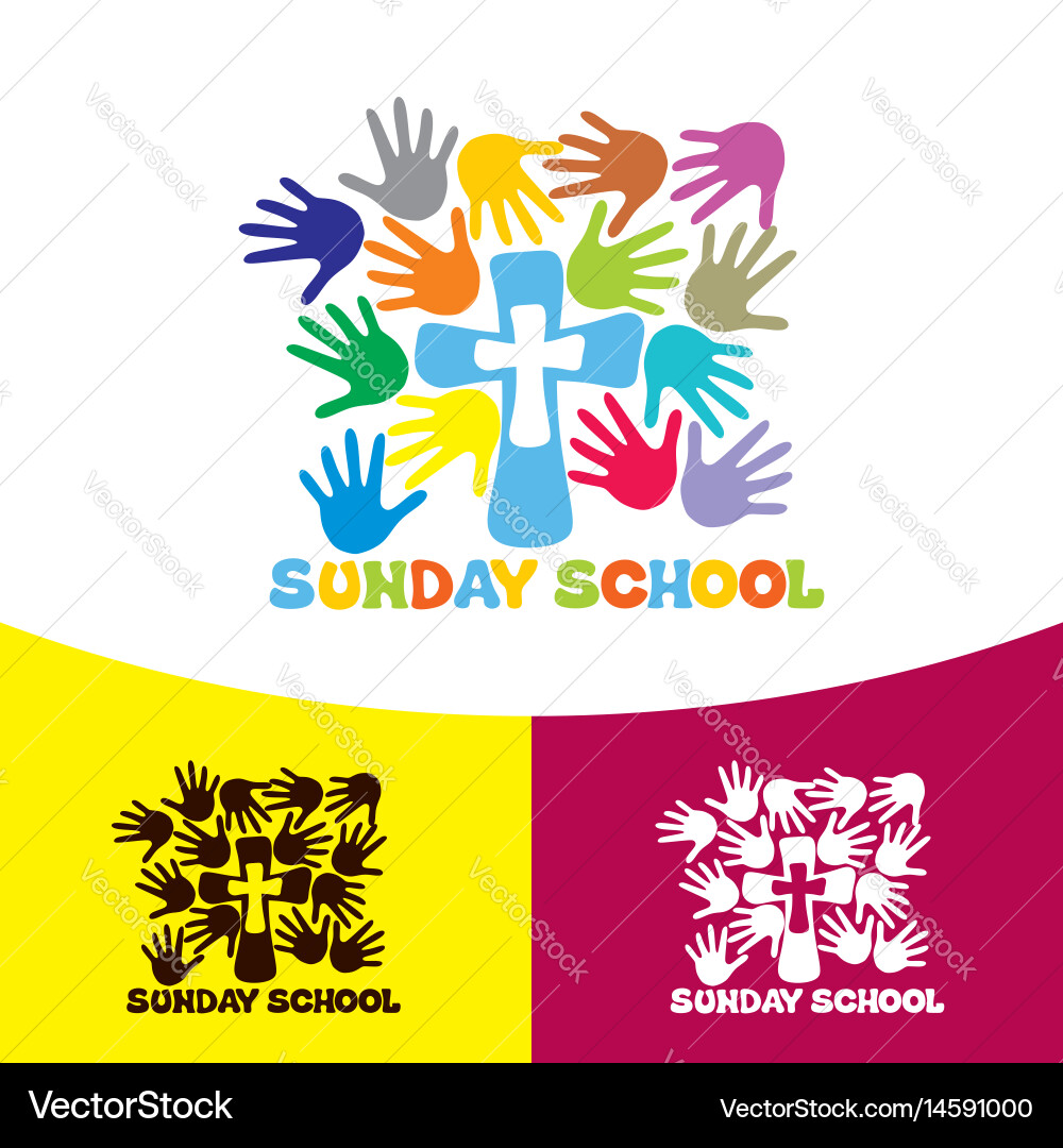 Christian Symbols & Sunday School Royalty Free Vector