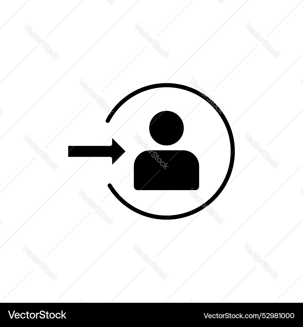 Login icon set account member access symbol Vector Image
