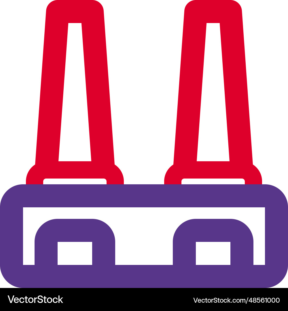 Manufacturing facility for heavy equipment Vector Image