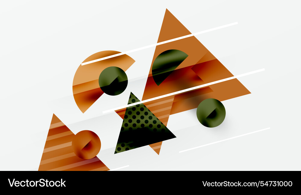 Modern geometric background - overlapping Vector Image