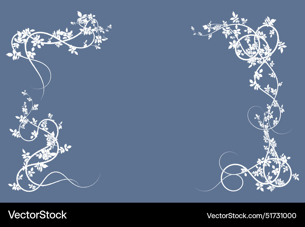 Template image background documents with plants Vector Image