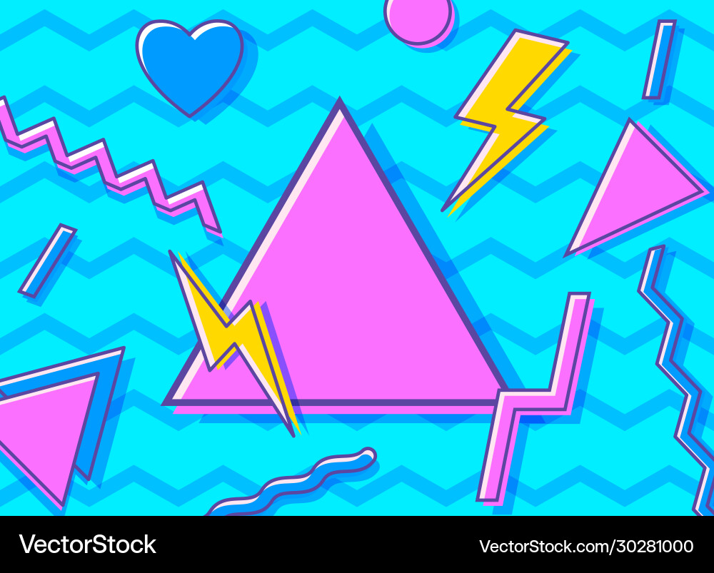 Vintage style 90s Royalty Free Vector Image - VectorStock